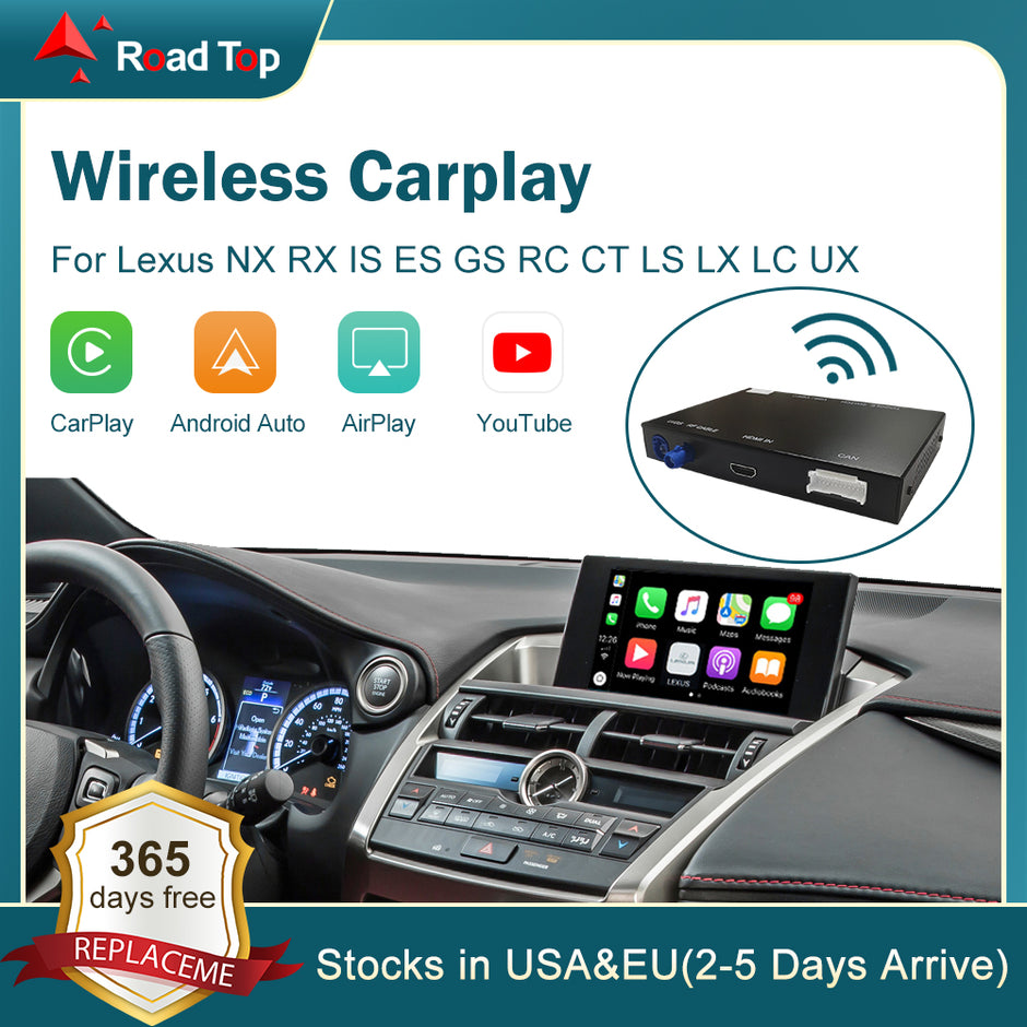 Road Top Wireless Carplay Android Auto units work with all makes of cars