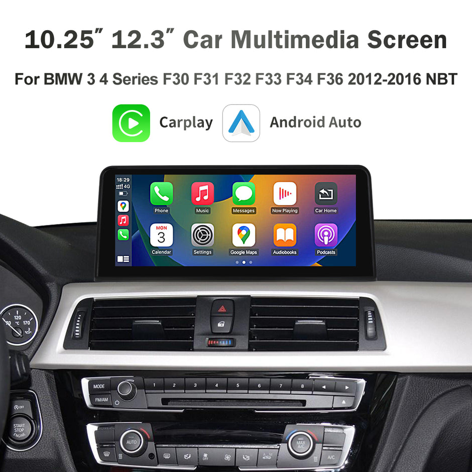 For BMW 10.25inch Linux Touch Screen with Wireless CarPlay Android Auto ...