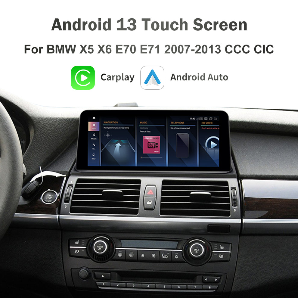 For BMW X5 X6 CCC CIC NBT Android 13 Stereo Head Unit – Road Top