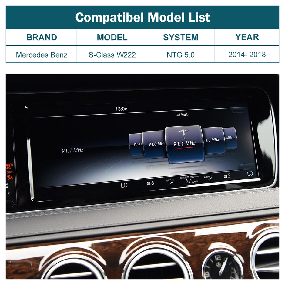 Road Top Wireless Carplay Android Auto Decoder unit For Mercedes Benz ...